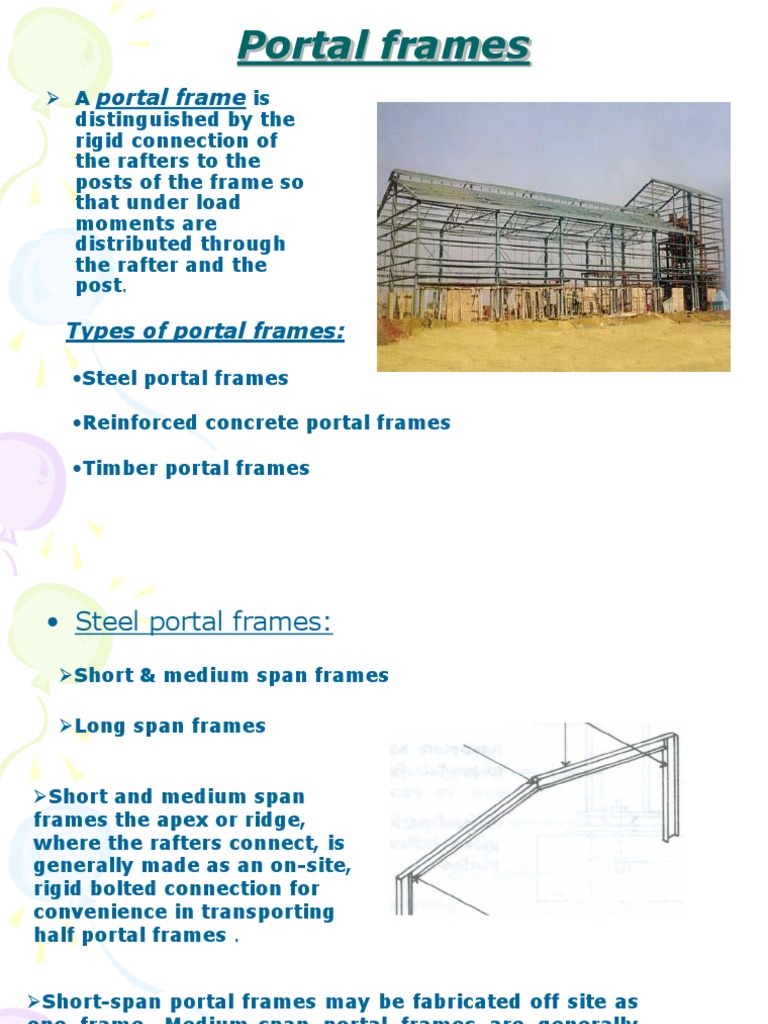 Portal Frames | PDF | Structural Steel | Concrete