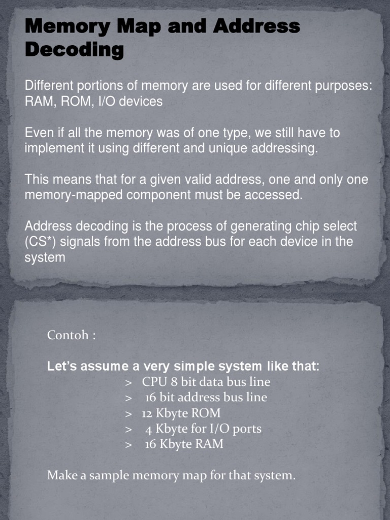 Memory Map and Address Decoding | Download Free PDF | Computer Data ...