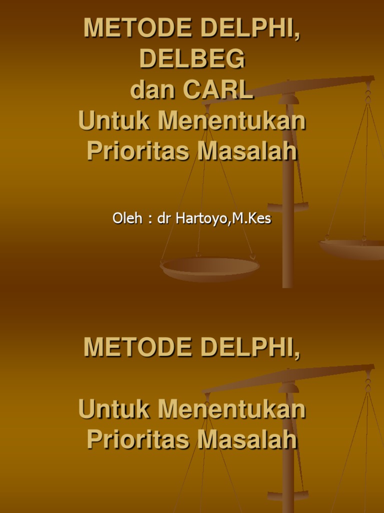 Contoh Metode Delphi Delbeg Carl Rev | PDF