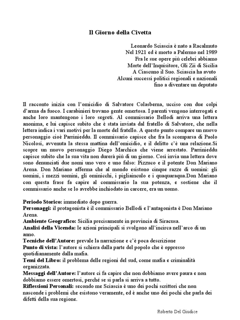 Il Giorno Della Civetta | PDF