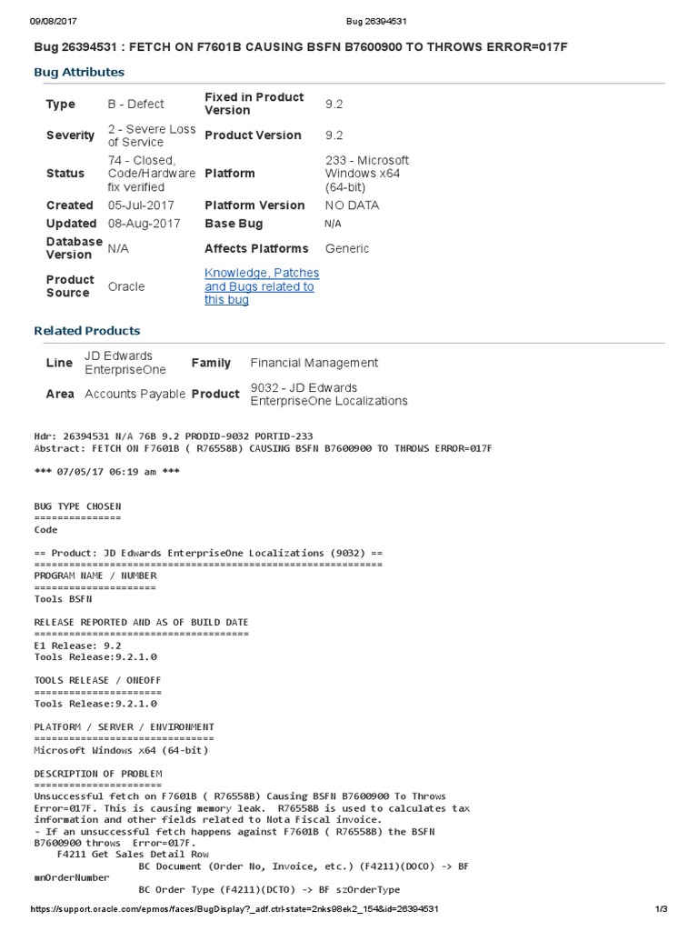Knowledge, Patches and Bugs Related To This Bug | PDF | Software Bug | 64 Bit Computing