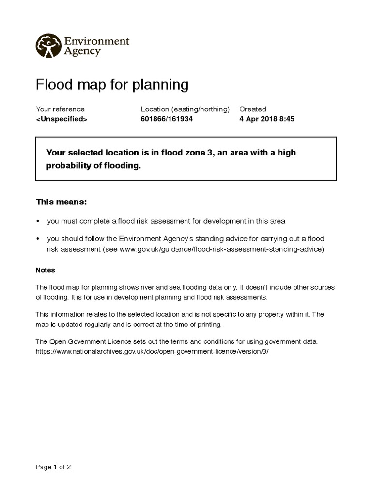 Flood Map For Planning: Your Selected Location Is in Flood Zone 3, An ...