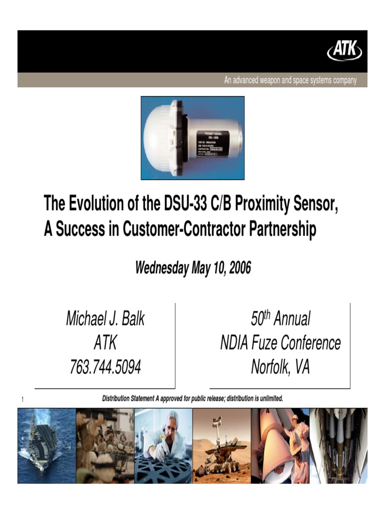 The Evolution of The DSU-33 C/B Proximity Sensor, A Success in Customer ...