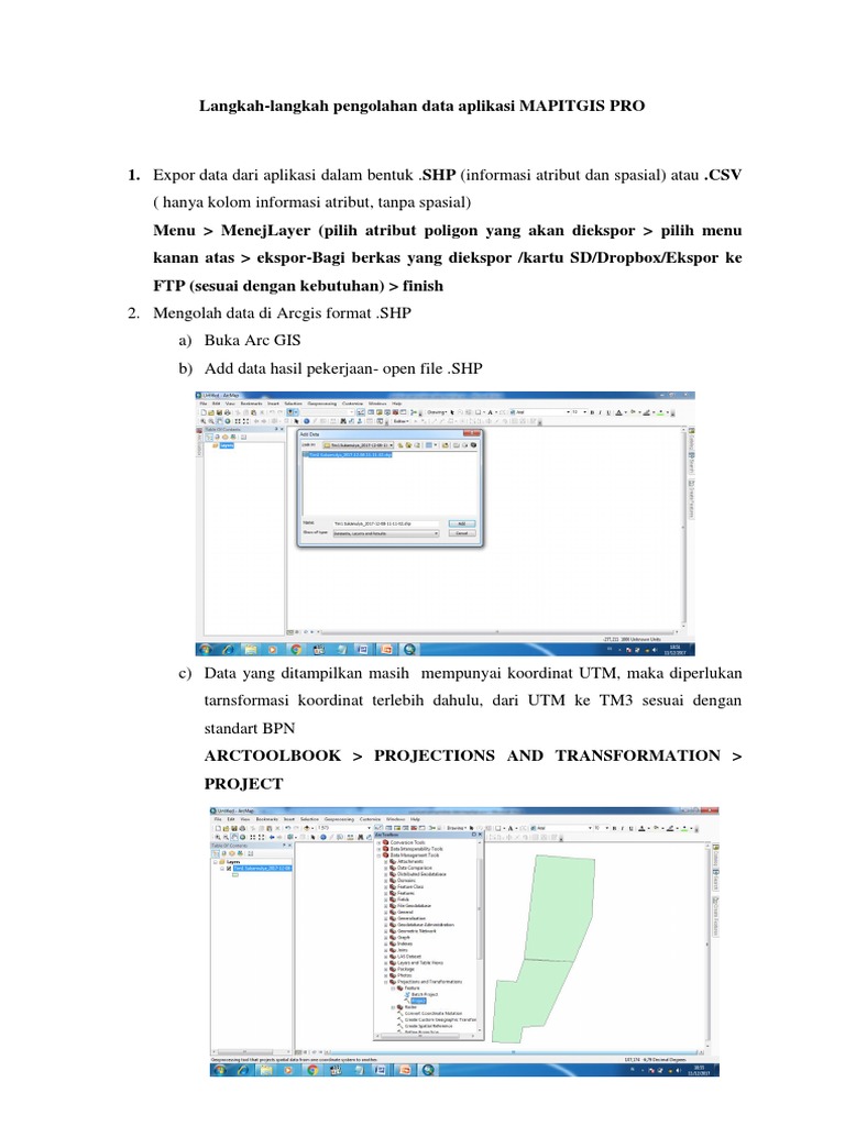 Panduan Pengolahan Data Mapitgis Pro | PDF | Komputer