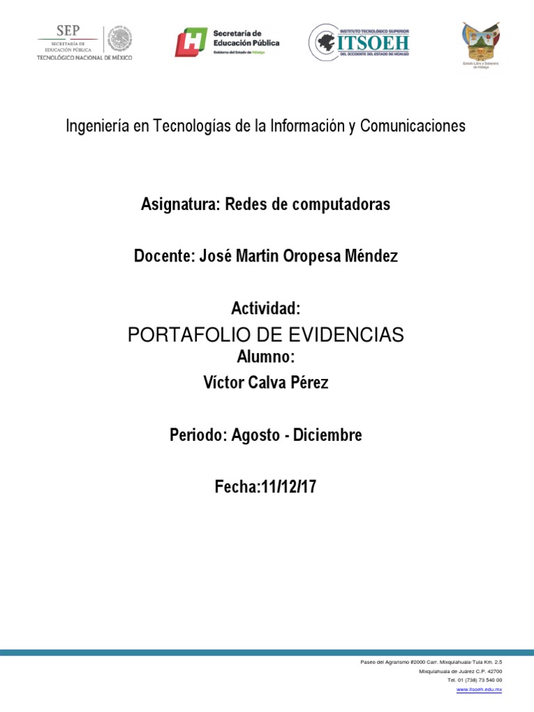 PORTAFOLIO DE EVIDENCIAS-REDES-DE-COMPUTADORAS - Victor-Calva-Perez ...