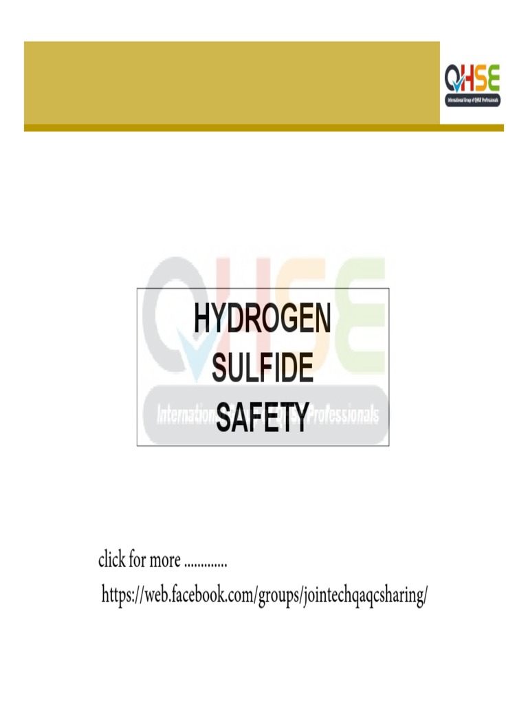 Hydrogen Sulphide | PDF | Solubility | Corrosion