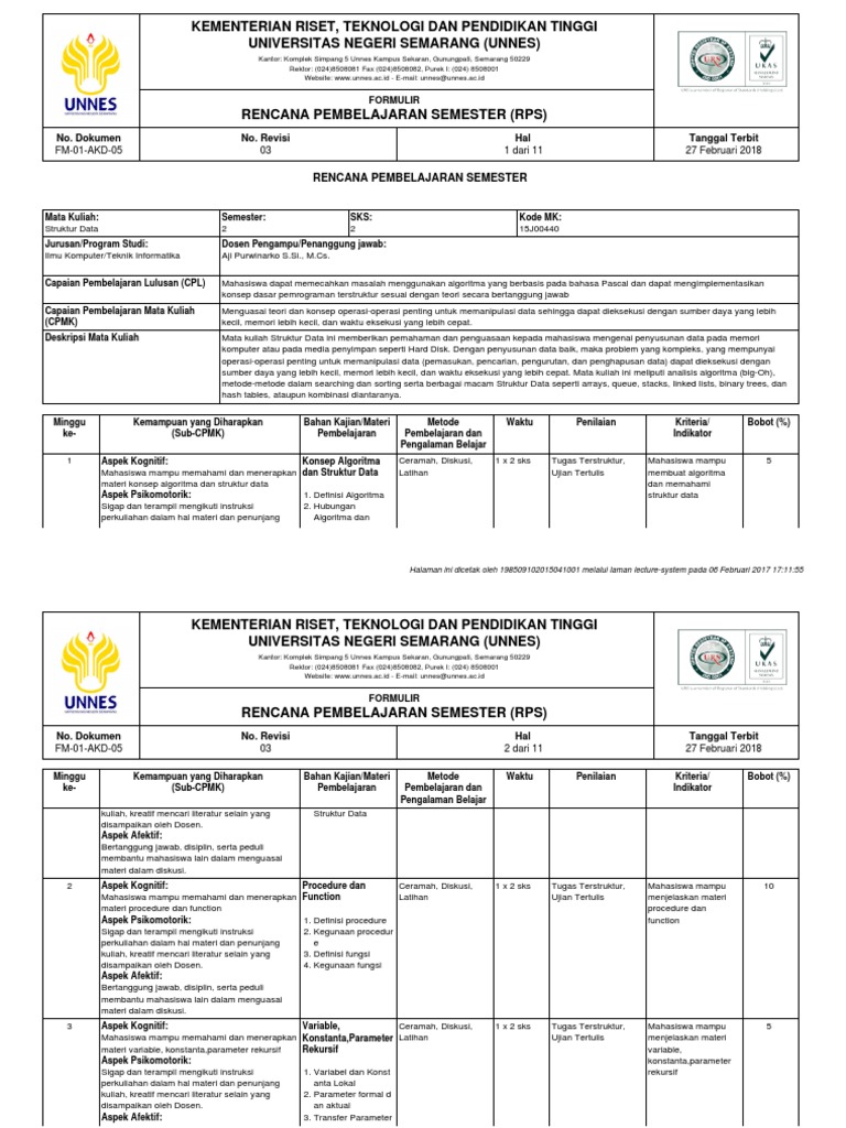 RPS Struktur Data | PDF