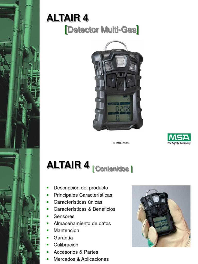 Presentacion Clientes ALTAIR 4 SP Rev.00 | PDF | Calibración | Batería ...