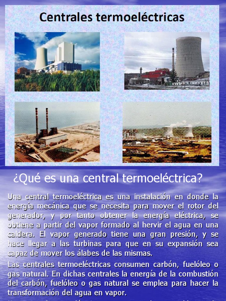 Centrales Termoelectricas | PDF | Tecnología energética | Conversión de energía