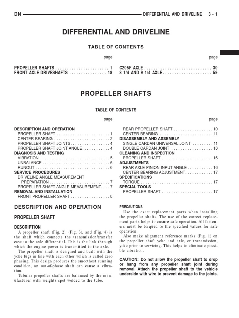 Differential and Driveline Overview | PDF | Axle | Propeller