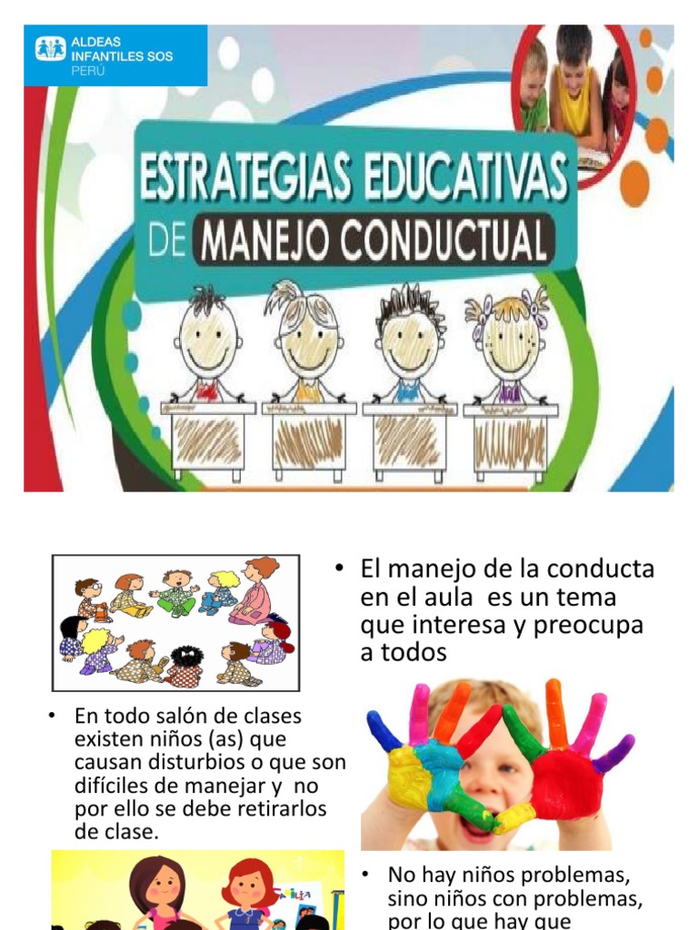 Manejo de Conducta en El Aula | PDF | Acción (filosofía) | Ciencias del ...