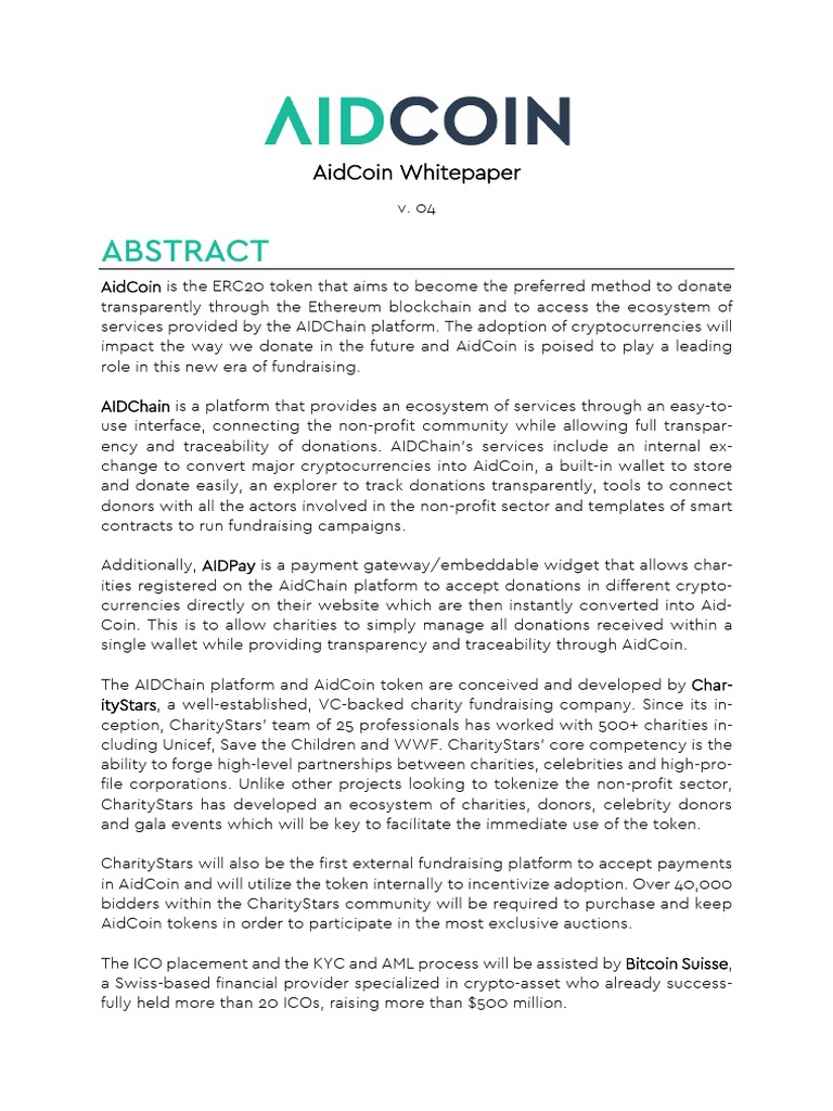 Ad Coin White Paper | PDF | Bitcoin | Fundraising