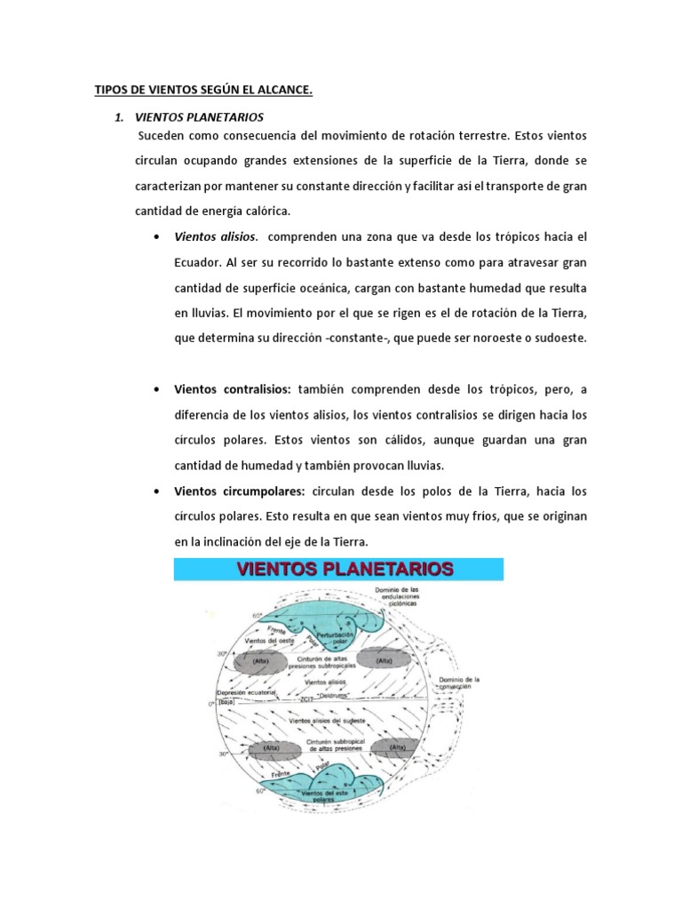 Clasificación de Vientos por Alcance | PDF | Herida | Monzón