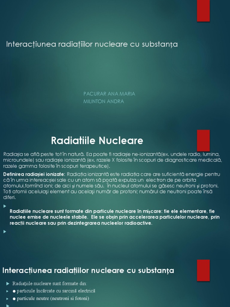 Radiatii Nucleare | PDF