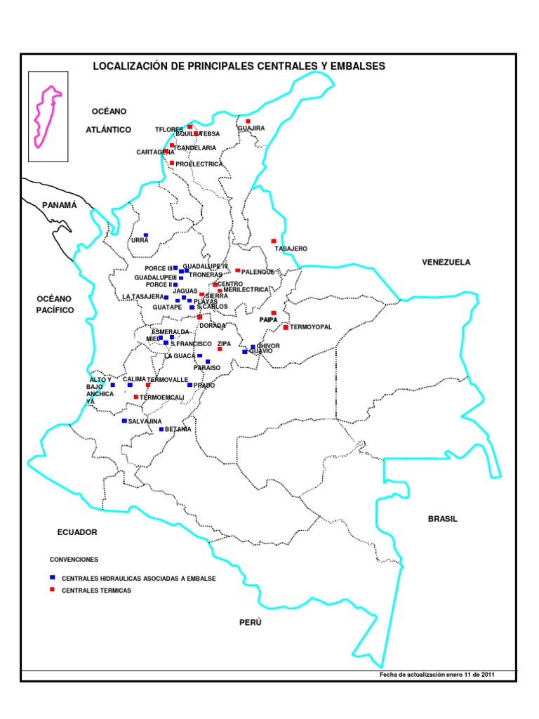 MAPA Ubicación Centrales | PDF