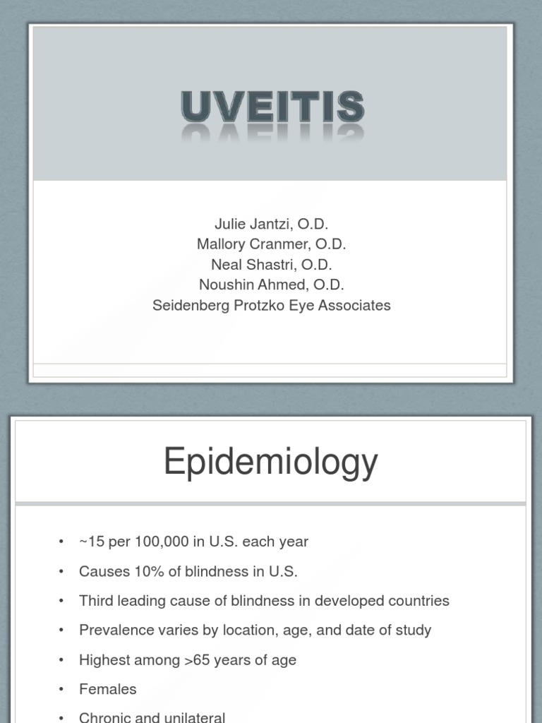 Comprehensive Guide to Uveitis | PDF | Ophthalmology | Immunology