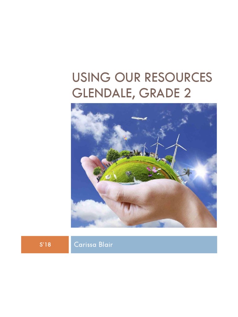 Using Our Resources Unit Plan Pdf Lesson Plan Educational Assessment