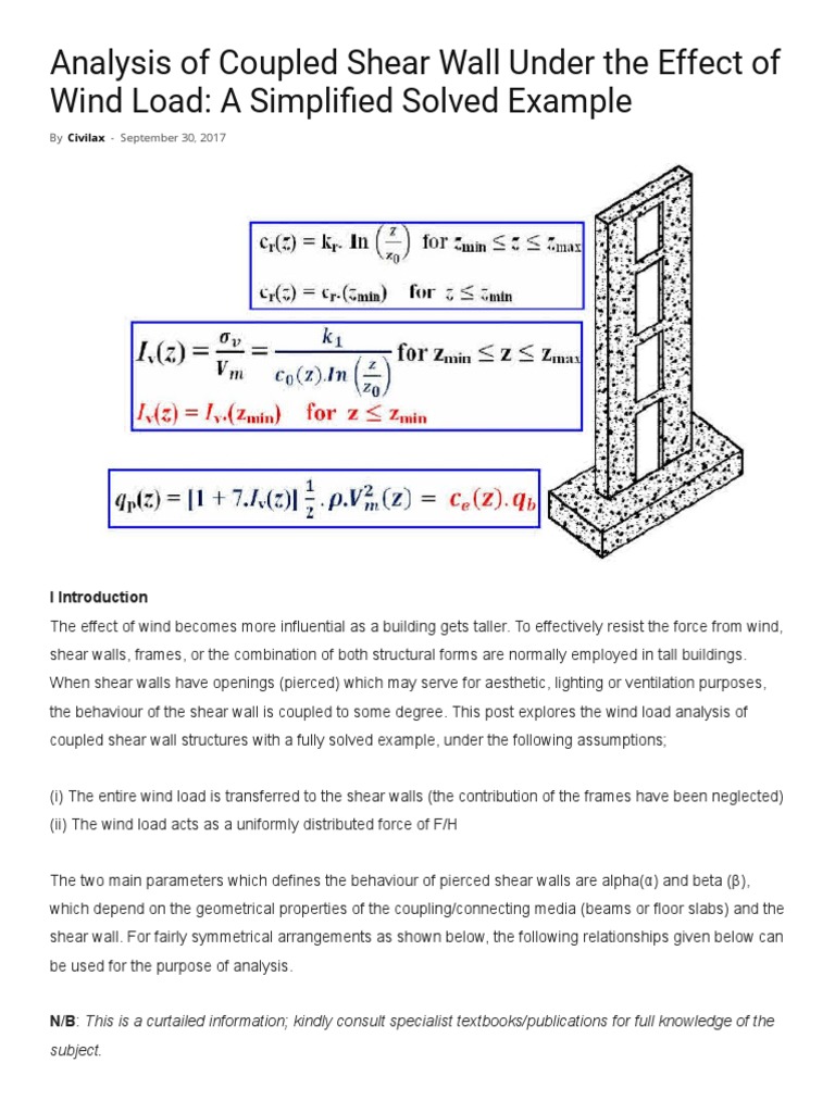 Wind Load Analysis for Engineers | PDF | Applied And Interdisciplinary ...