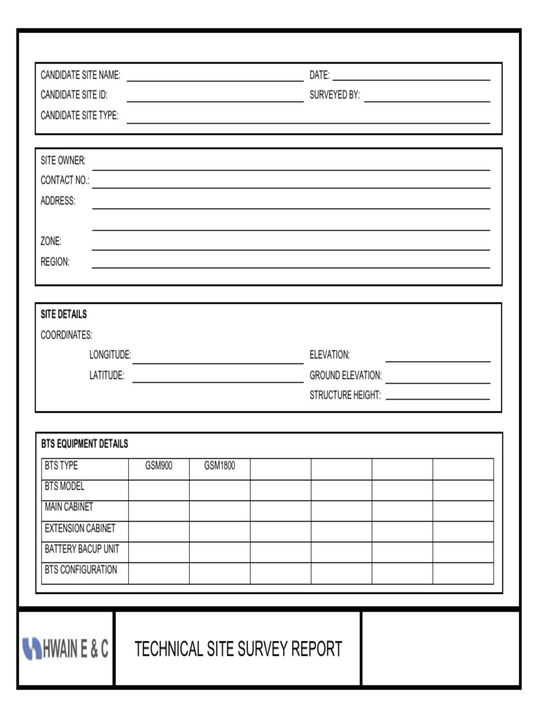 Technical Site Survey Reports | PDF