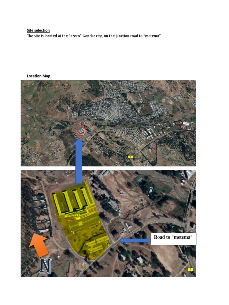 The Site Is Located at The "Azezo" Gondar City, On The Junction Road To ...