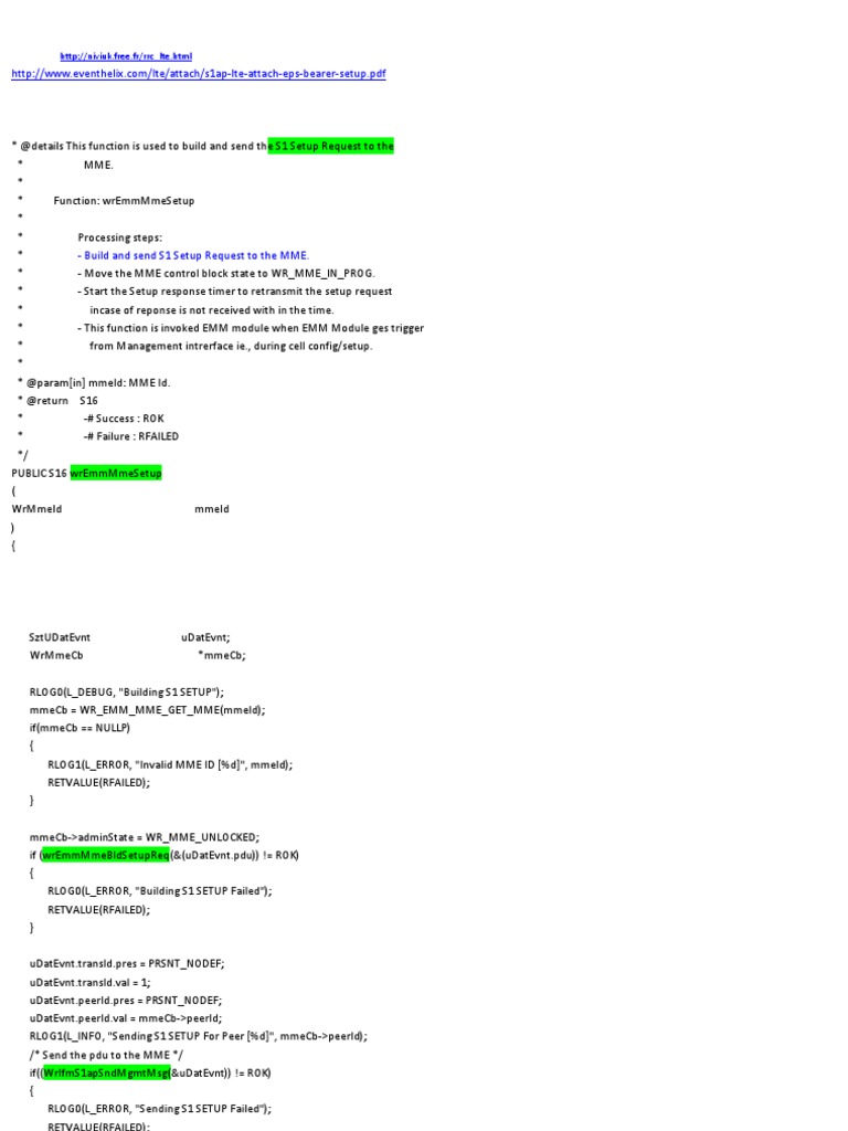 S1AP View of LTE Attach & EPS Bearer Setup (2018-0326) | PDF | Domain ...
