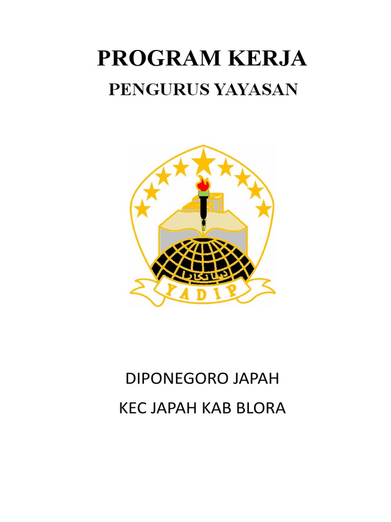 Program Kerja Yayasan Diponegoro | PDF