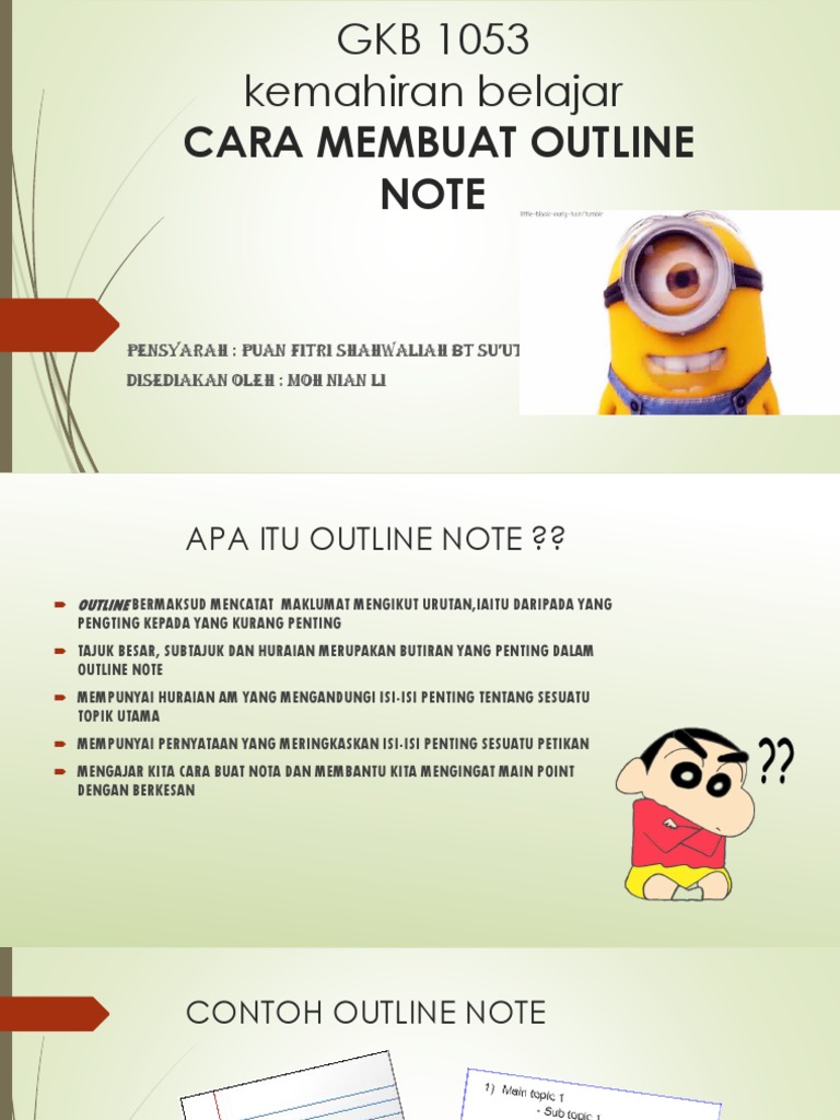 Cara Membuat Outline Note | PDF