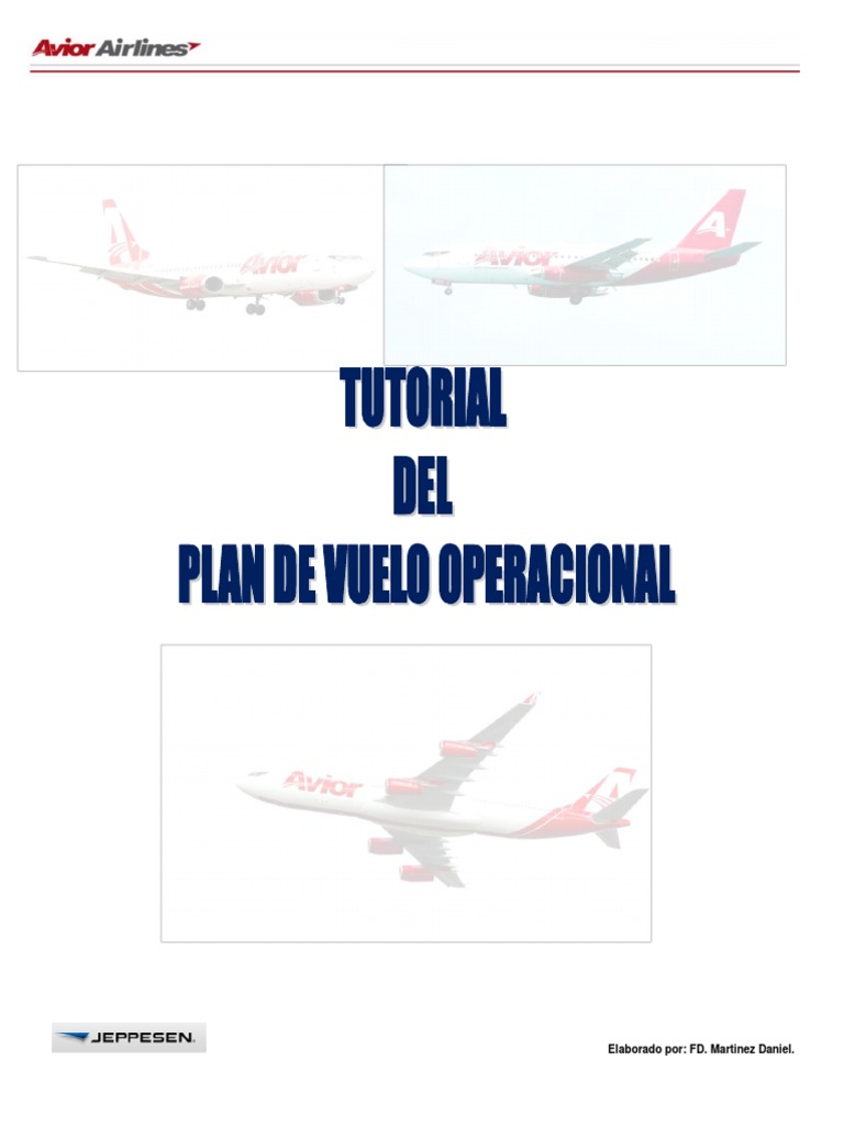 Plan de Vuelo Operacional | PDF | Airport | Aerospace Engineering