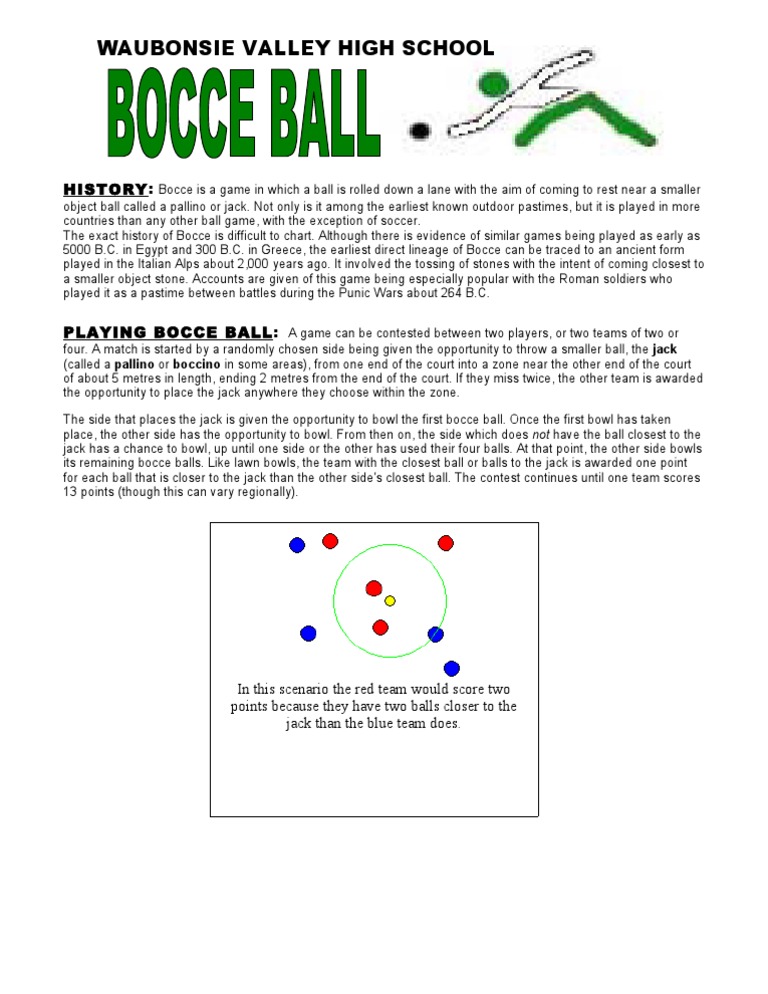 Bocce Study Guide | PDF | Sports & Recreation