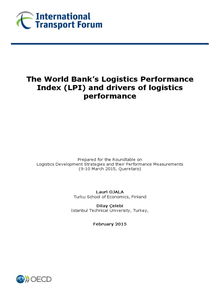 The World Bank's Logistics Performance Index (LPI) and Drivers of ...