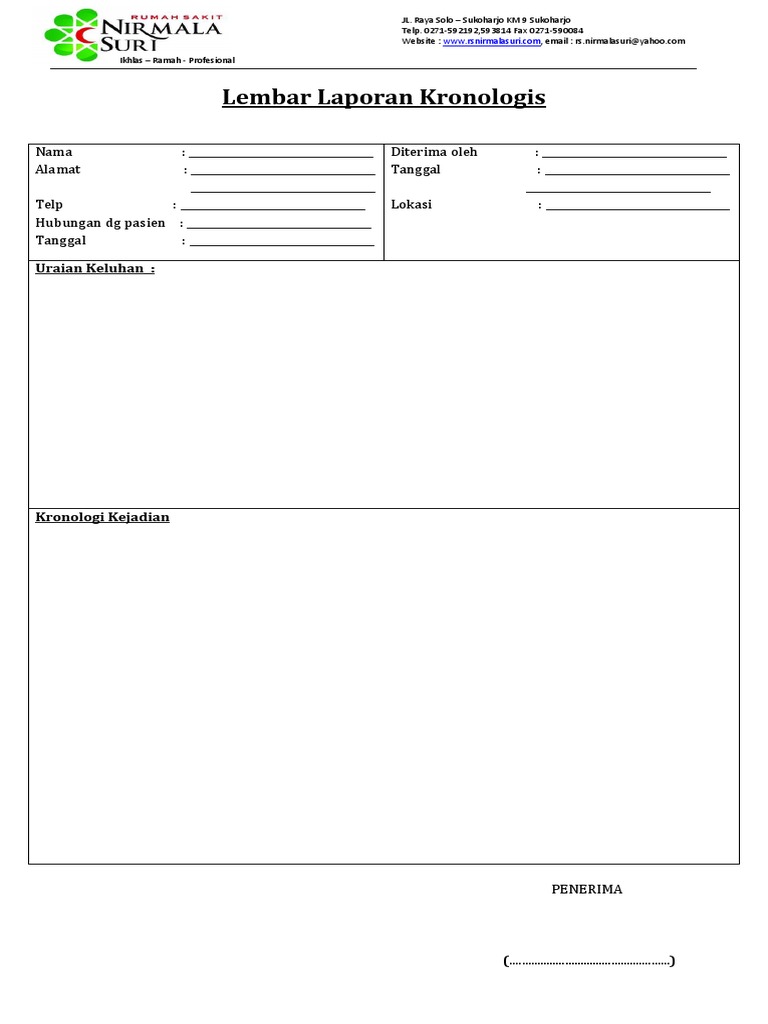 Formulir Komplain | PDF