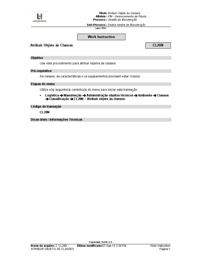 CL20N - Atribuir Objeto Às Classes | PDF | Informática | Computação e ... CL20N - Atribuir Objeto Às Classes | PDF | Informática | Computação e ...