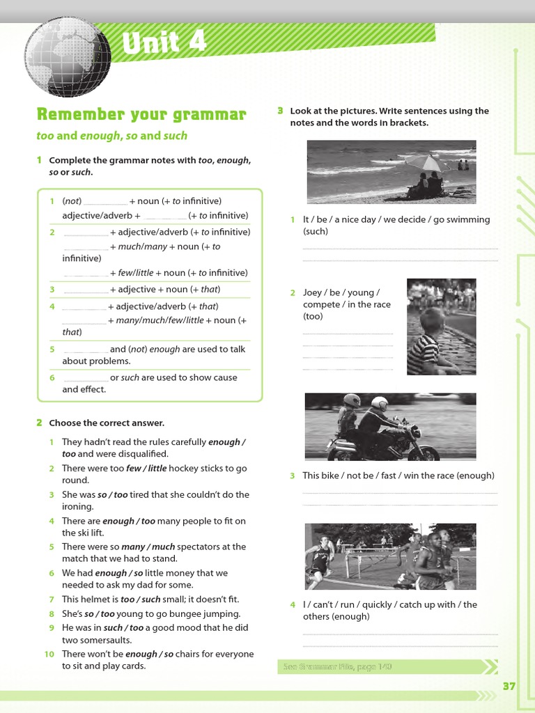 Unit 4: Remember Your Grammar | PDF