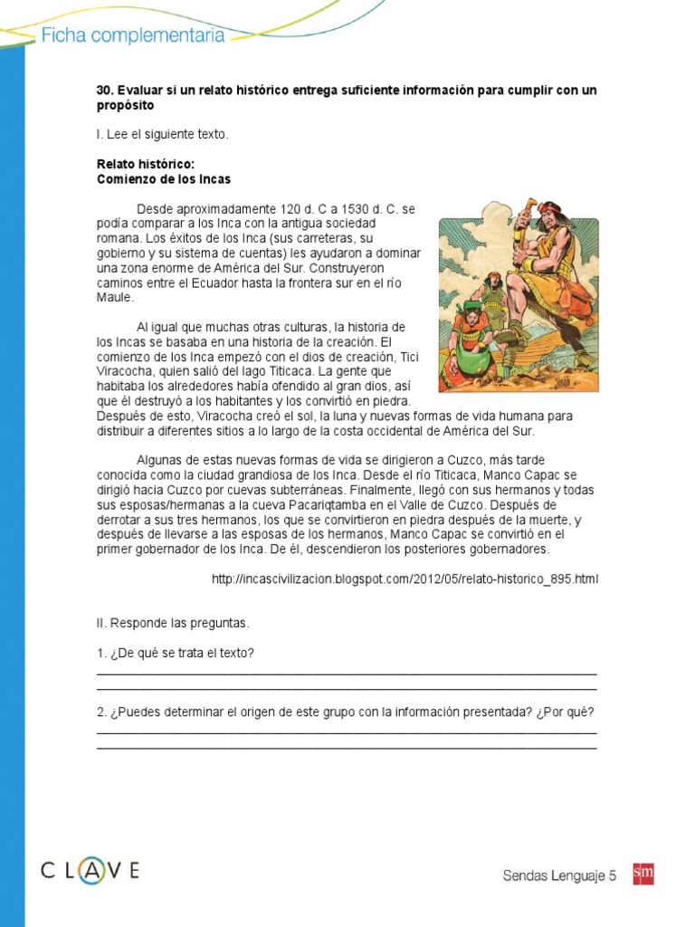 Comprension Lectora | PDF | Imperio Inca