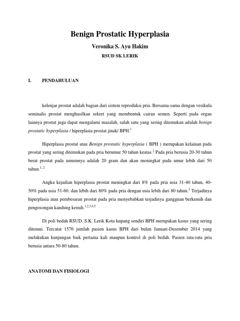 LAPSUS Retensio Urin BPH | PDF