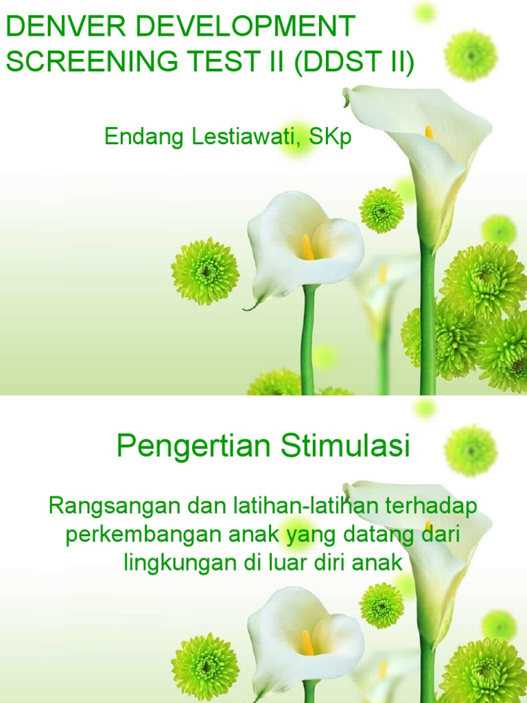 Panduan Tes Denver II untuk Perkembangan Anak | PDF | Kesehatan Holistik