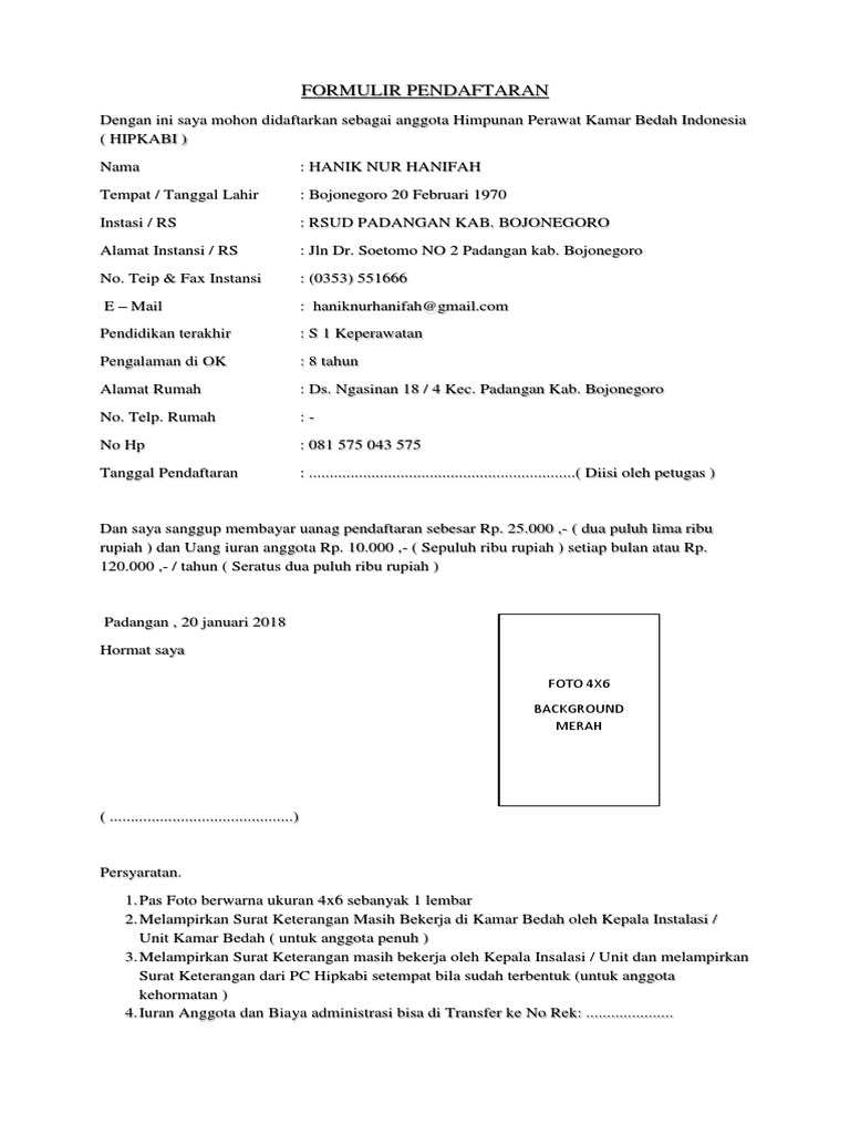 Form Hipkabi | PDF | Karier & Perkembangan