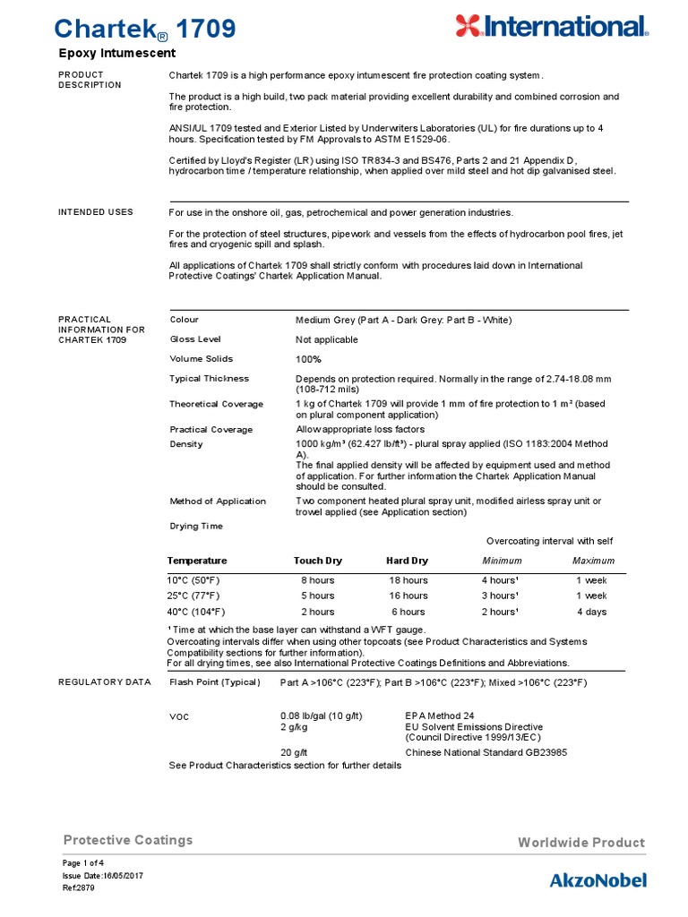 Chartek 1709 | PDF | Paint | Epoxy