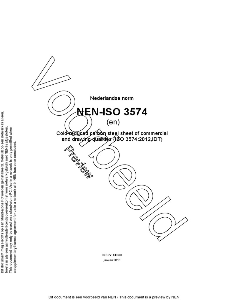 Nen Iso 3574 | International Organization For Standardization | Metrology