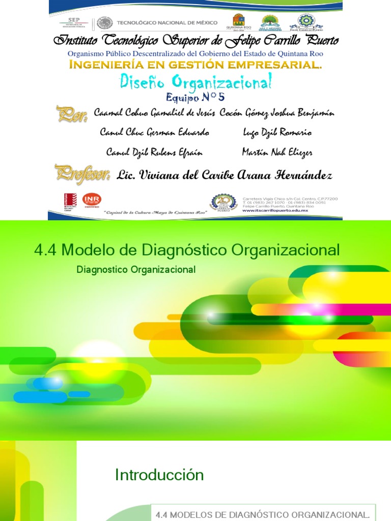 4.4 Modelo de Diagnóstico Organizacional | PDF | Planificación ...