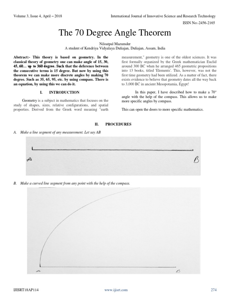 The 70 Degree Angle Theorem | Circle | Geometry