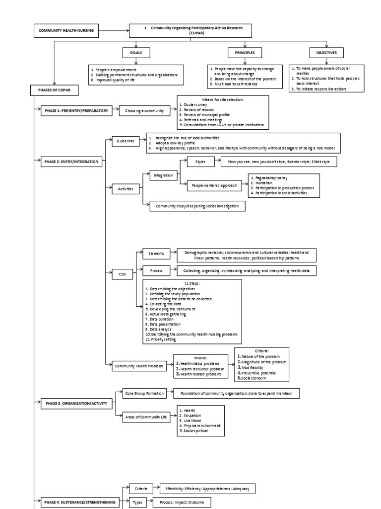 CA CHN Concept Map 4 | PDF | Community | Data