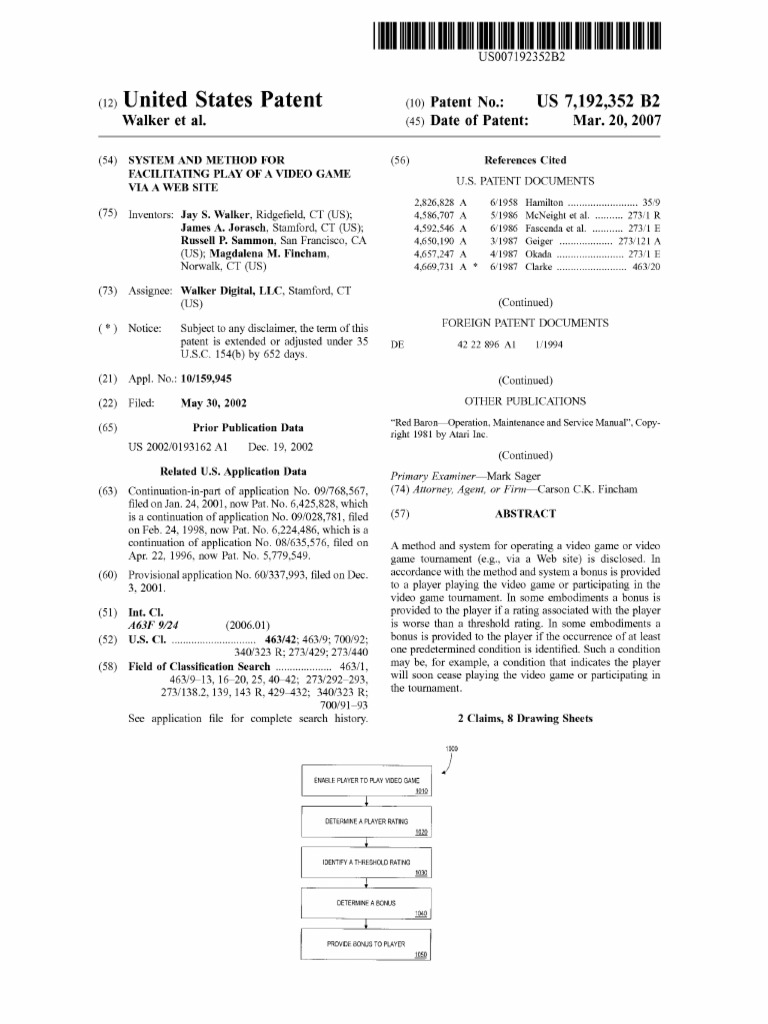 United States Patent: (10) Patent No.: (45) Date of Patent | PDF ...