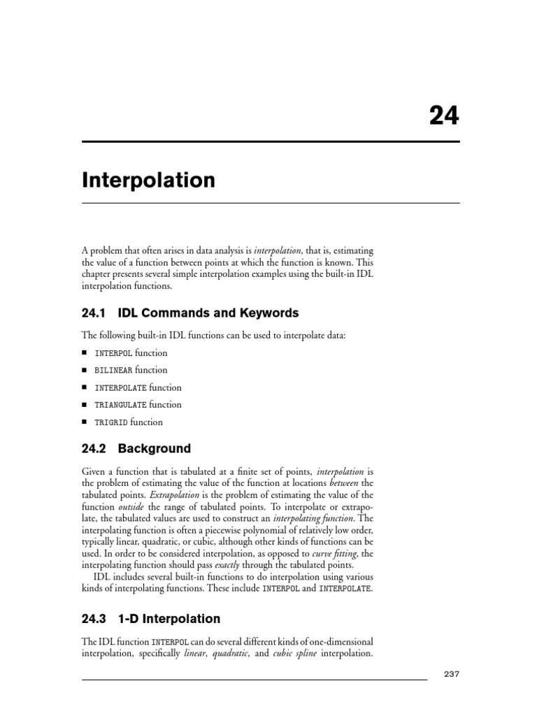 Sample Chapter | PDF | Interpolation | Spline (Mathematics)