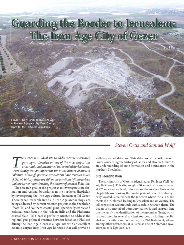 Iron Age Insights from Tel Gezer | PDF