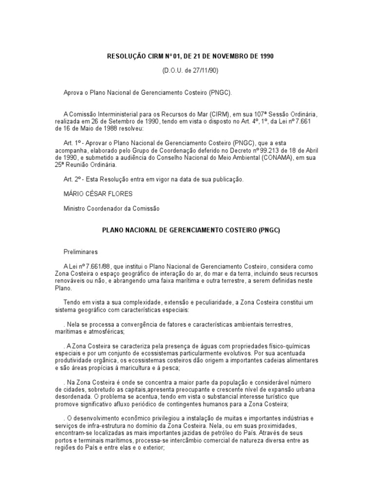 I PNGC PDF | PDF | Conservação (ética) | Ambiente natural