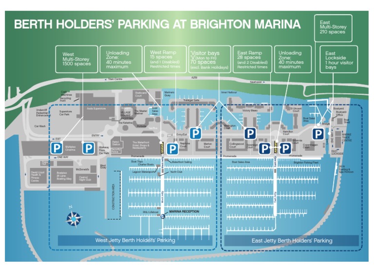Berth Holders' Parking at Brighton Marina: East Multi-Storey 210 Spaces ...
