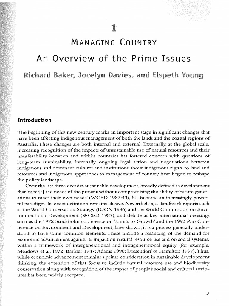 Managing Country | PDF | Indigenous Australians | Indigenous Peoples
