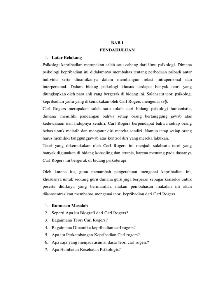 Psikologi Kepribadian Buk Mia | PDF