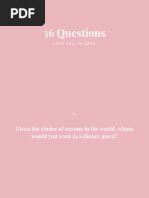 The 36 Questions That Lead To Love - The New York Times | PDF | Love